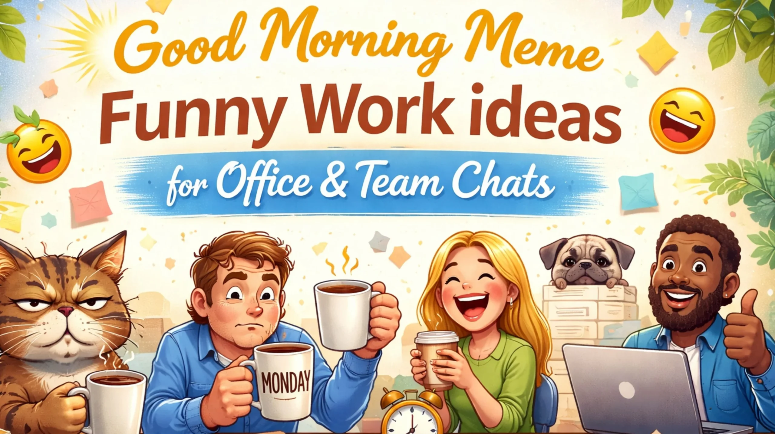 Good Morning Meme Funny Work Ideas for Office & Team Chats