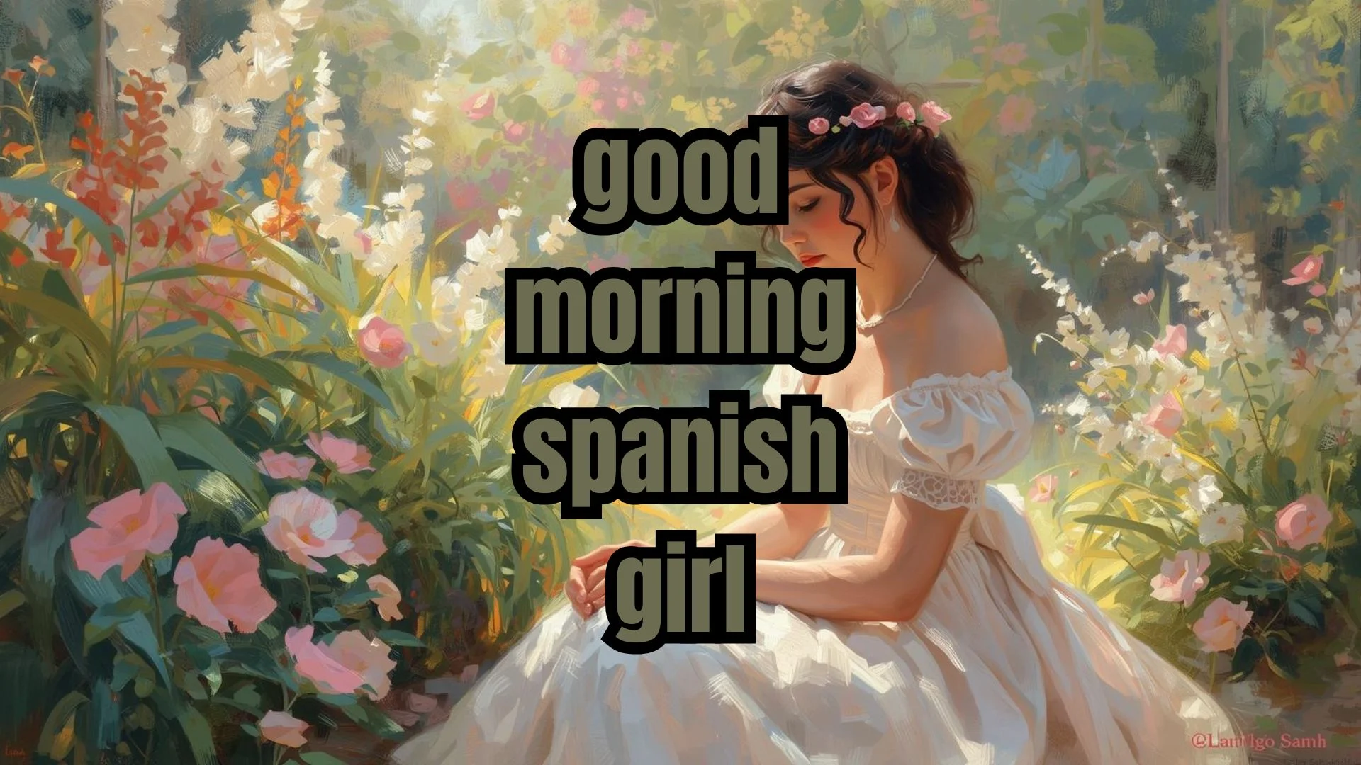 good morning spanish girl